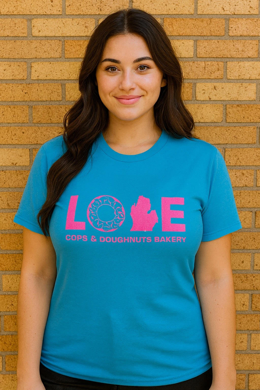 “LOVE Cops & Doughnuts” Adult Size T-shirts – Cops & Doughnuts